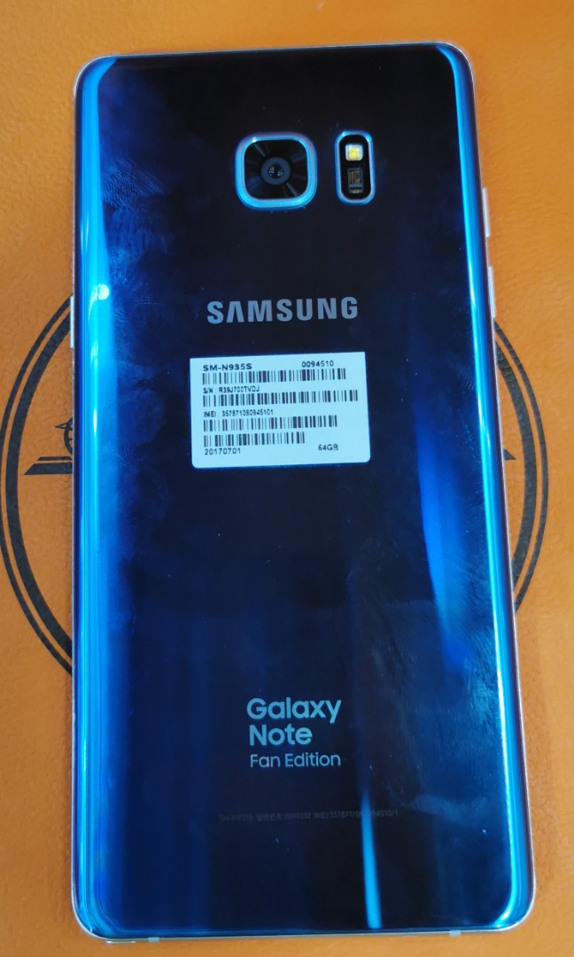 Samsung Note FE 絕版 韓版 限量版, 手提電話, 手機, Android 安卓手機, Samsung 三星 - Carousell