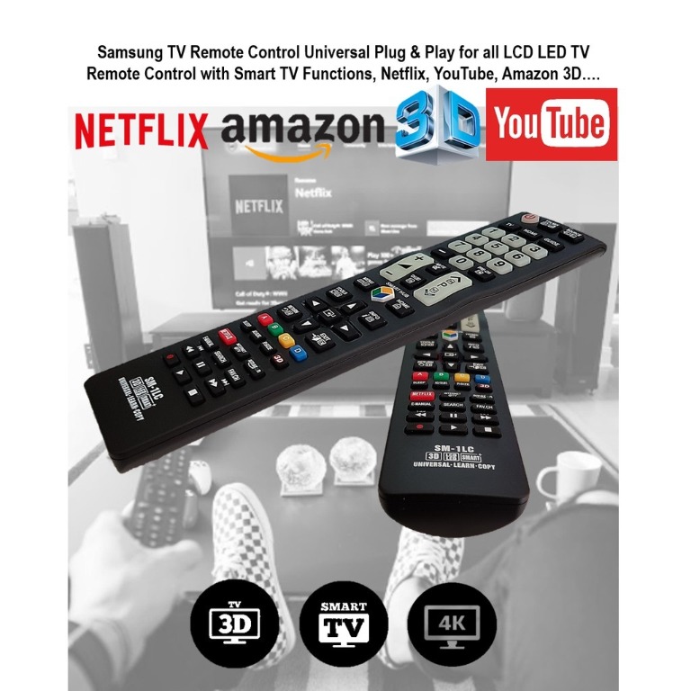 Samsung TV Remote Control Universal Plug & Play for all LCD LED with ...