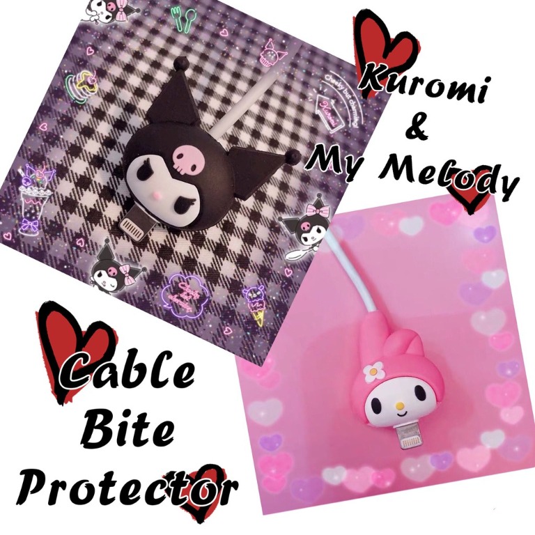 Sanrio ★ My Melody ★ Kuromi ★ Cable Bite Protector ★ Cable Cord Winder ...
