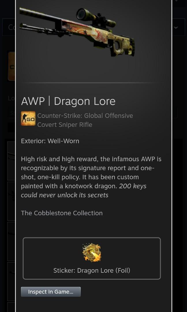 Selling well worn dragon lore with foil sticker, Video Gaming, Gaming ...