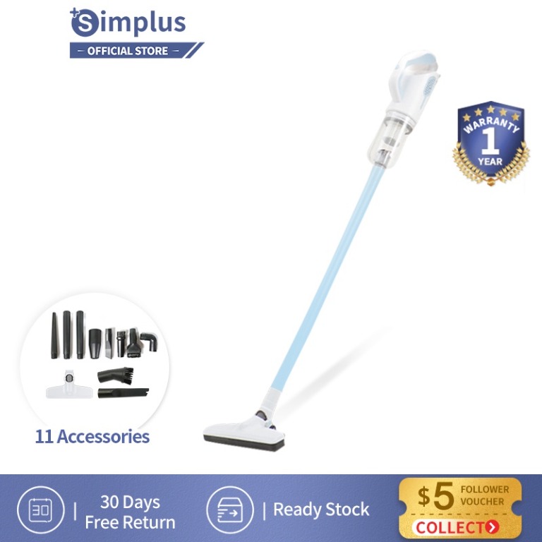 Simplus Handheld Vacuum Cleaner Cordless 9000pa/Corded 16000pa 11 Tools ...