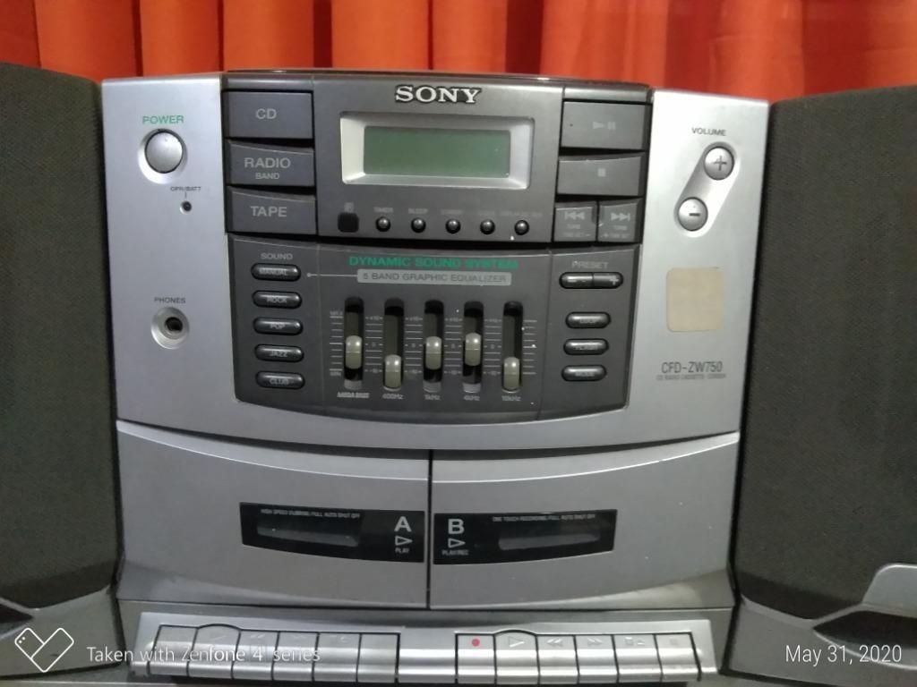 Sony CD Radio Cassette Recorder, Audio, Portable Music Players on Carousell