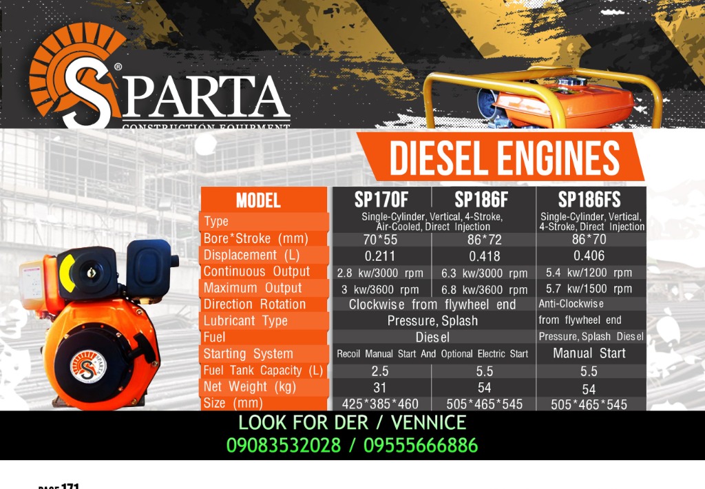 SPARTA DIESEL ENGINES, Commercial & Industrial, Industrial Equipment on ...
