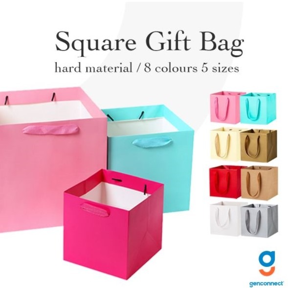 Square Paper Bag Coloured Paper Bags (10pcs) Gift Bag Goodies, Hobbies ...