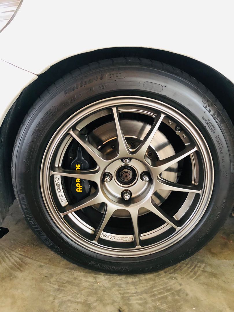 Tc105n rim/ rims / 4x100, Car Accessories, Tyres & Rims on Carousell