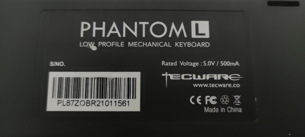 Techware Phantom L outemu brown switches Low Profile Tenkeyless ...