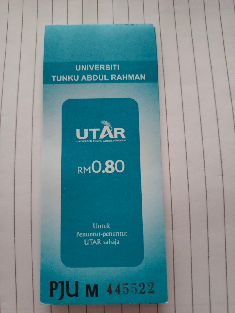 Utar bus ticket 10 pieces, Announcements on Carousell