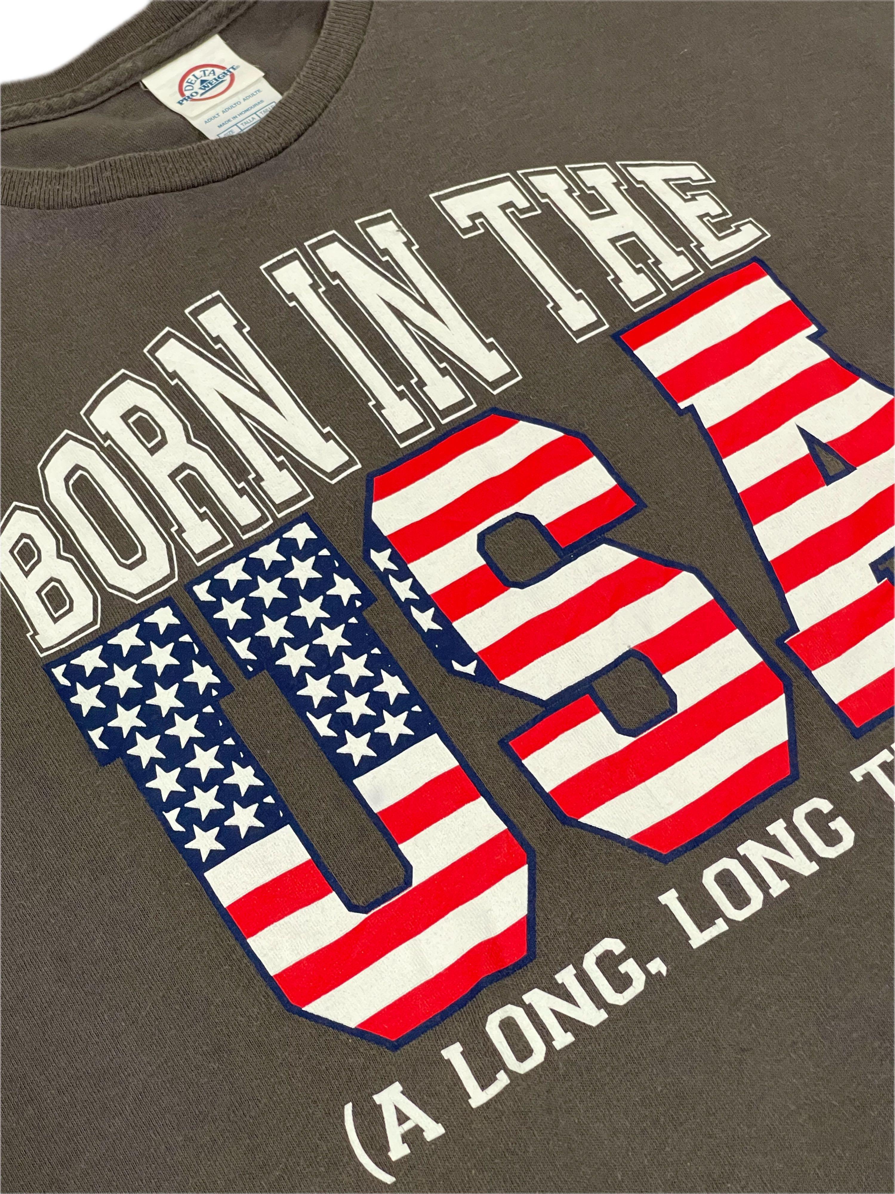 Vintage Born in the USA (tag delta pro weight), Men's Fashion, Tops ...