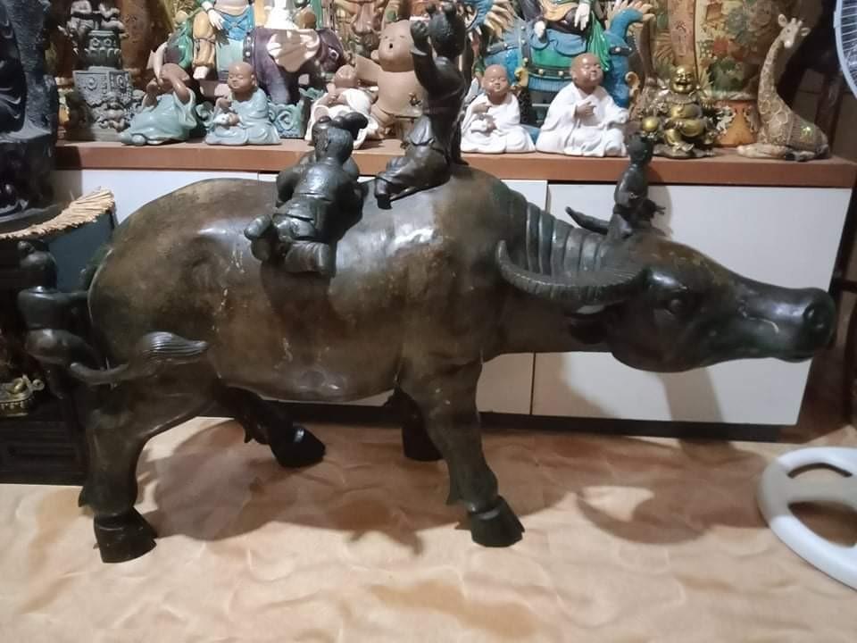 Vintage Brass - Carabao and Kid Statue, Hobbies & Toys, Memorabilia ...