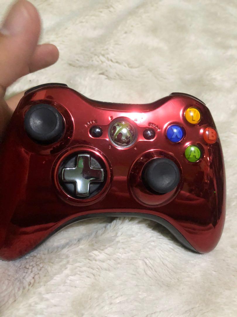 Xbox 360 wireless controller special edition chrome series chroma red ...
