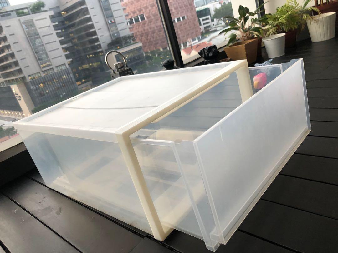 3 x MUJI storage boxes, Furniture & Home Living, Home Improvement ...