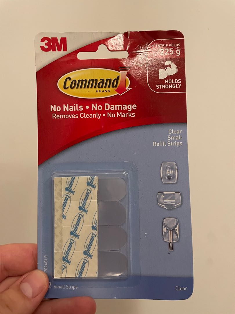 3M Command no Nails Adhesive Tape, Furniture & Home Living, Home ...