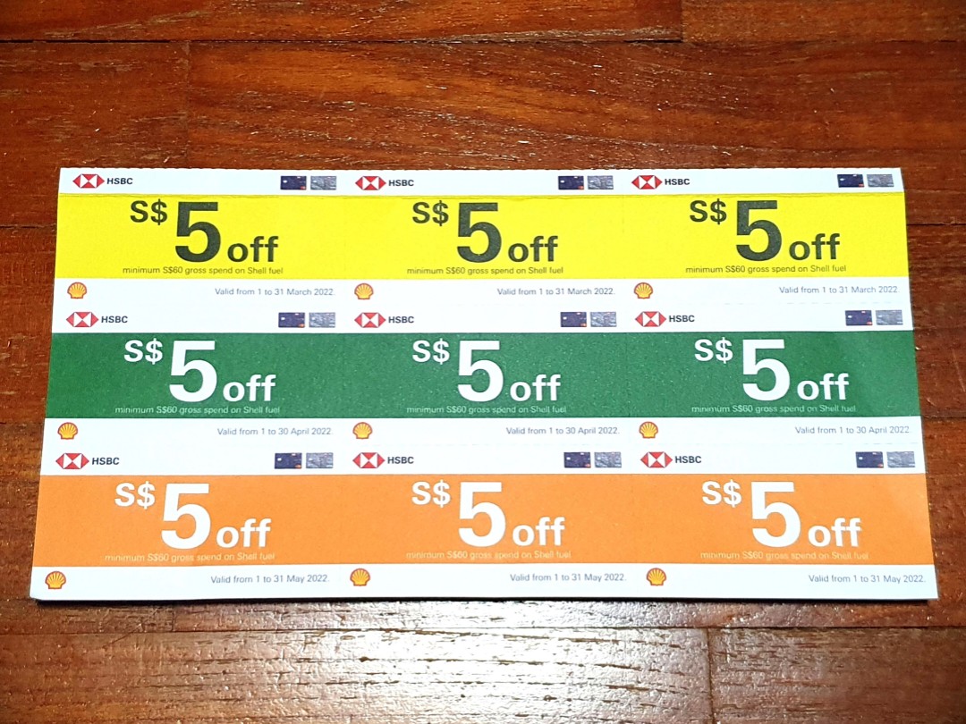 $45 Shell Voucher - HSBC Card Only - 66% Off Coupon, Tickets & Vouchers ...