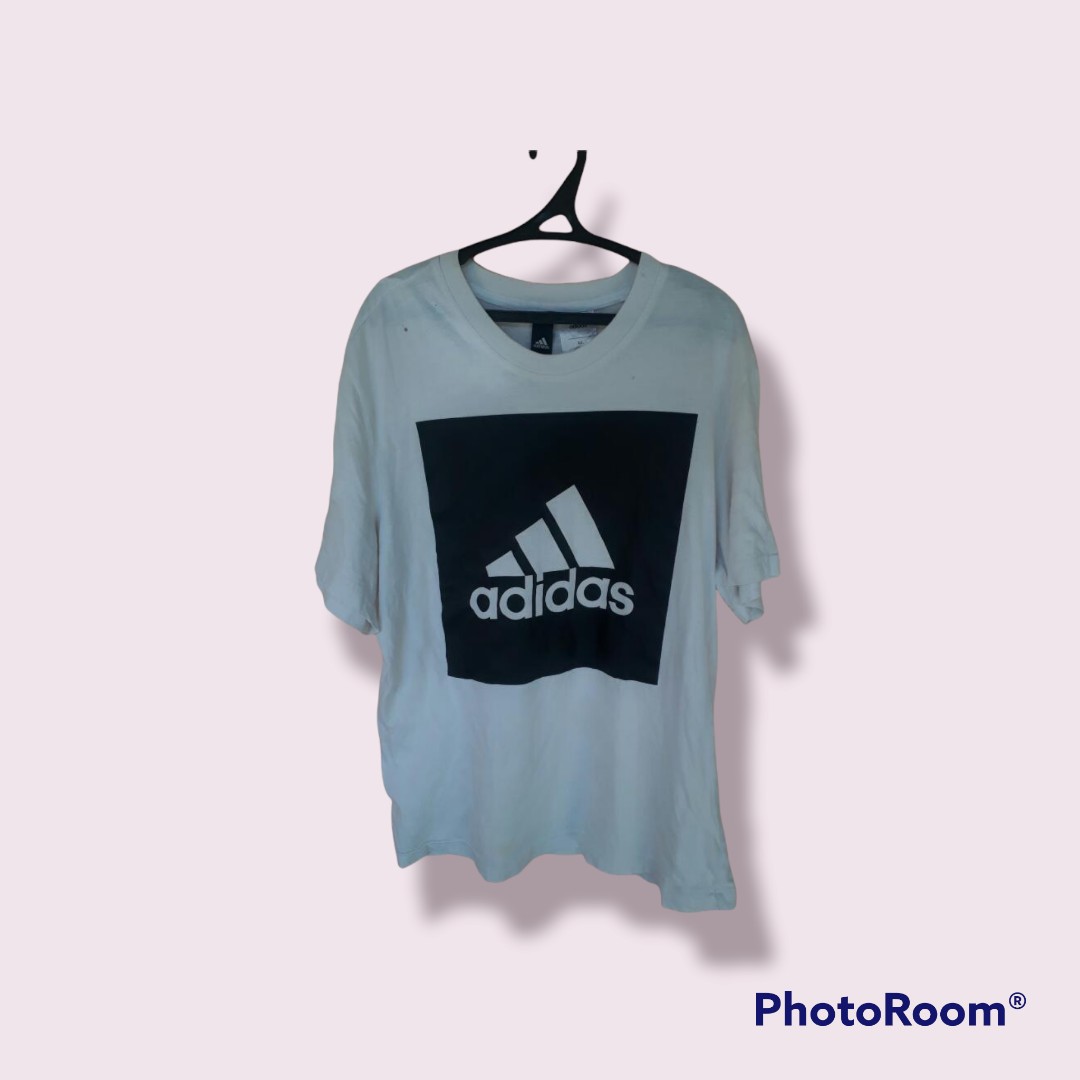 Adidas box logo, Men's Fashion, Tops & Sets, Tshirts & Polo Shirts on ...
