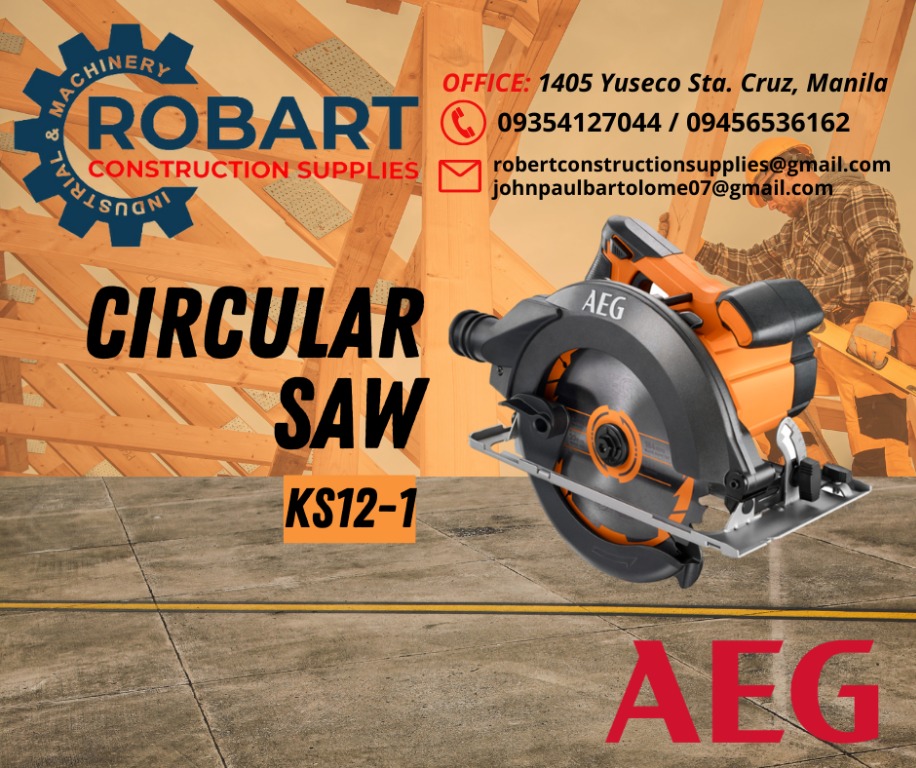 AEG CIRCULAR SAW (KS12-1), Commercial & Industrial, Construction Tools ...