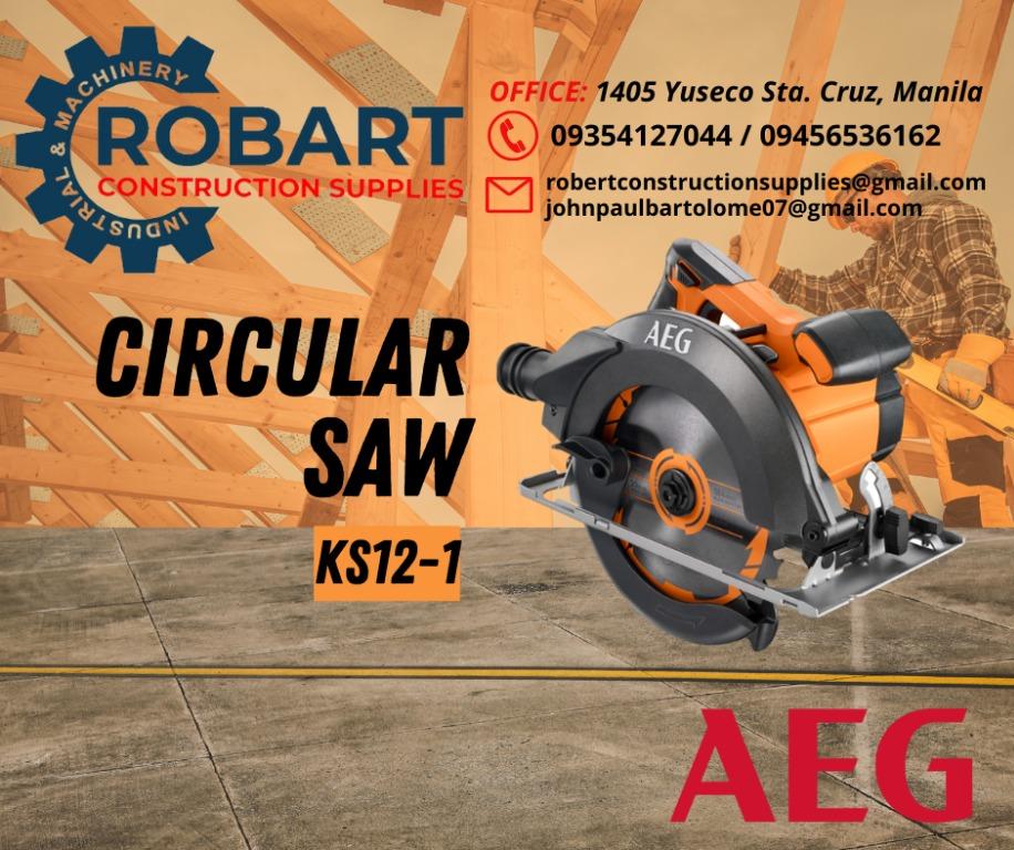 AEG CIRCULAR SAW (KS12-1), Commercial & Industrial, Construction Tools ...