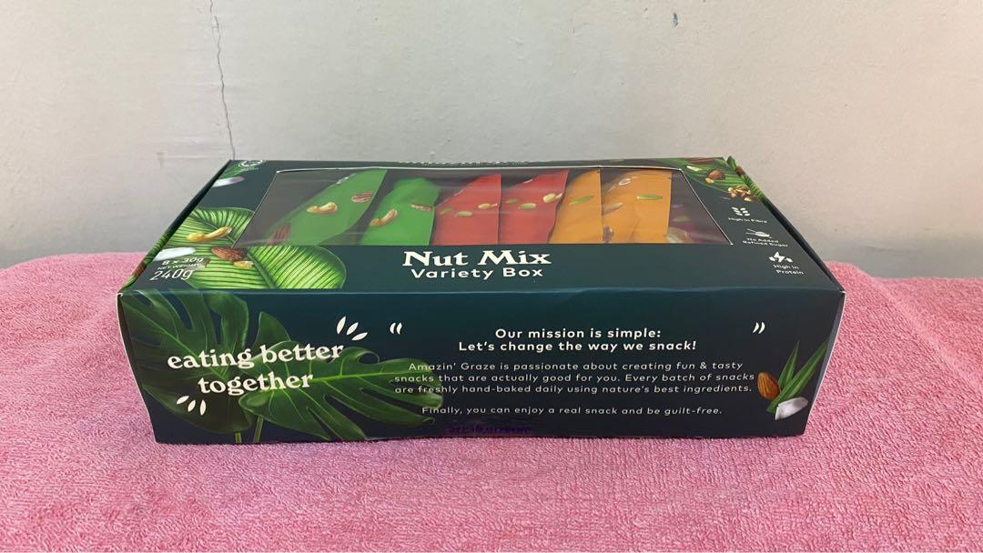 Amazing graze nut mix variety box (8x30g), Food & Drinks, Other Food ...