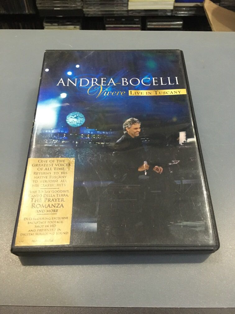 Andrea Bocelli DVD, Hobbies & Toys, Music & Media, CDs & DVDs on Carousell