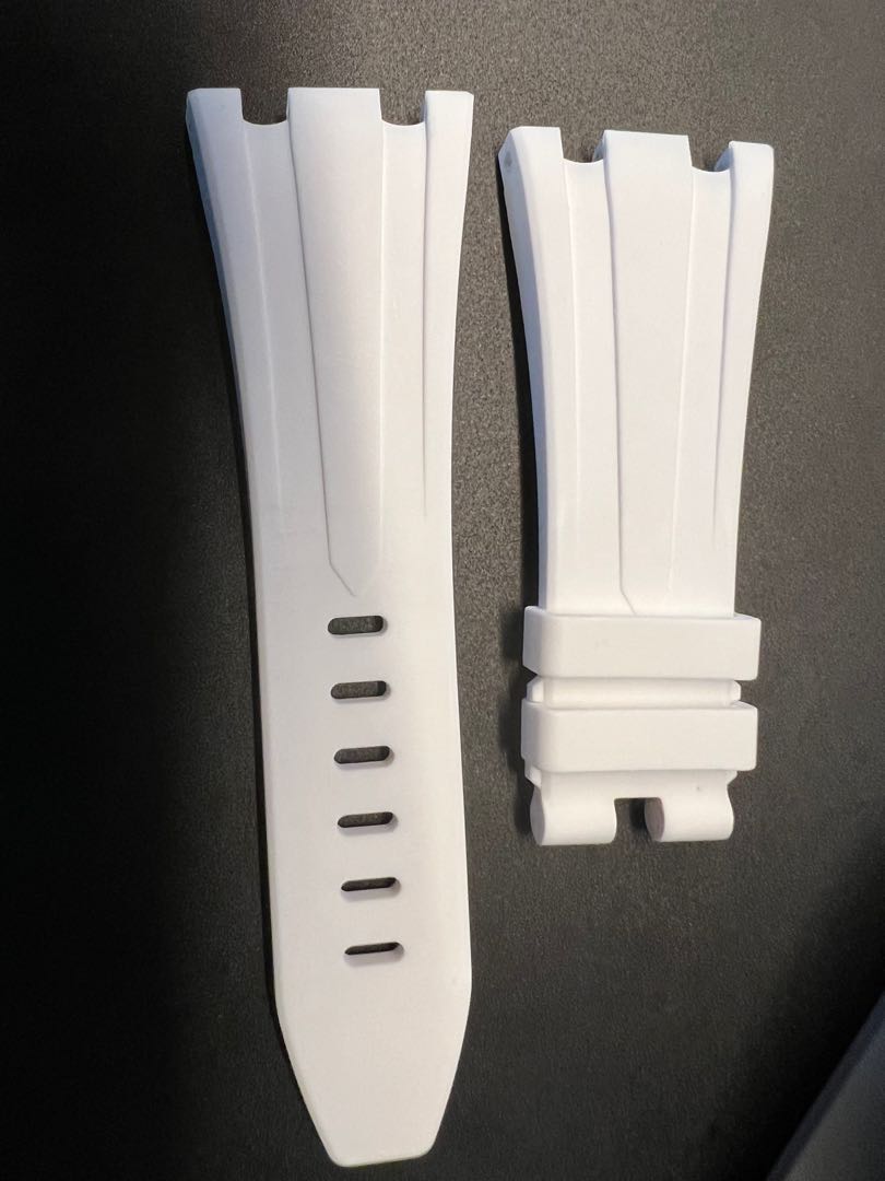 Audemars Piguet White Rubber Strap ROO, Men's Fashion, Watches ...