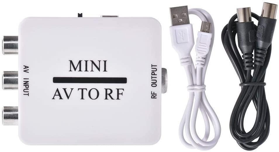 AV to RF Converter,RCA AV To RF Female Video Adapter Converter MHz 61. ...