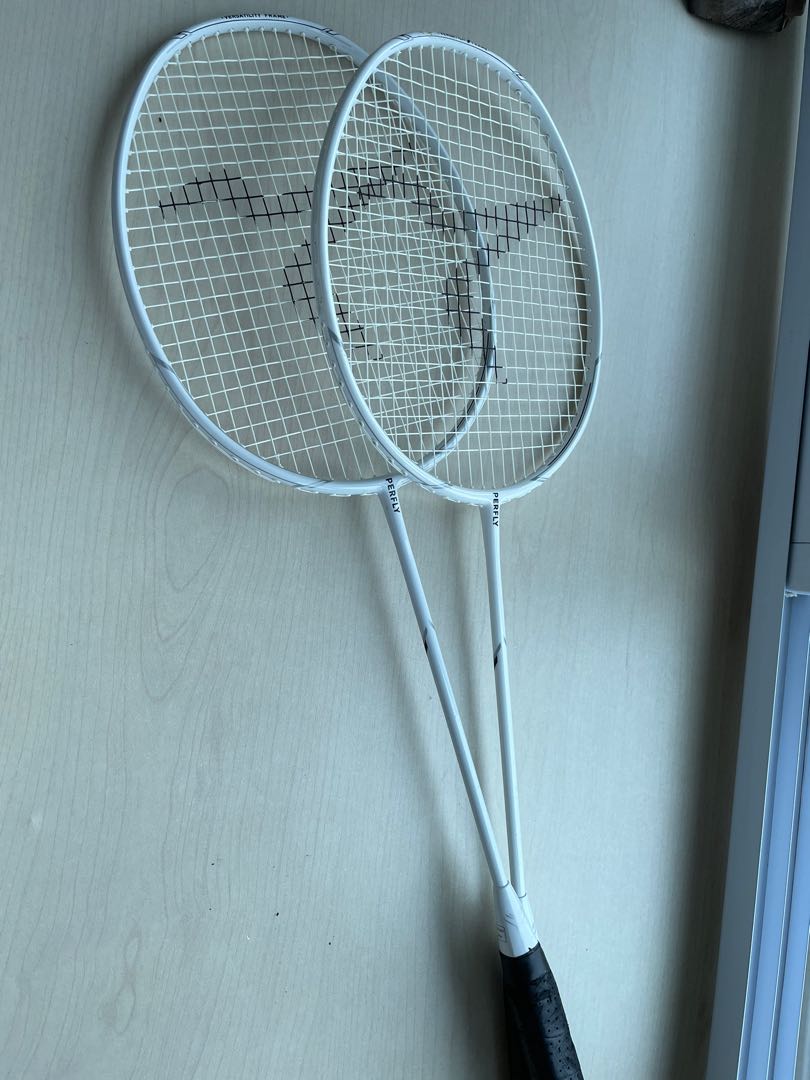 Badminton Racket perfly br500 white, Sports Equipment, Sports & Games ...