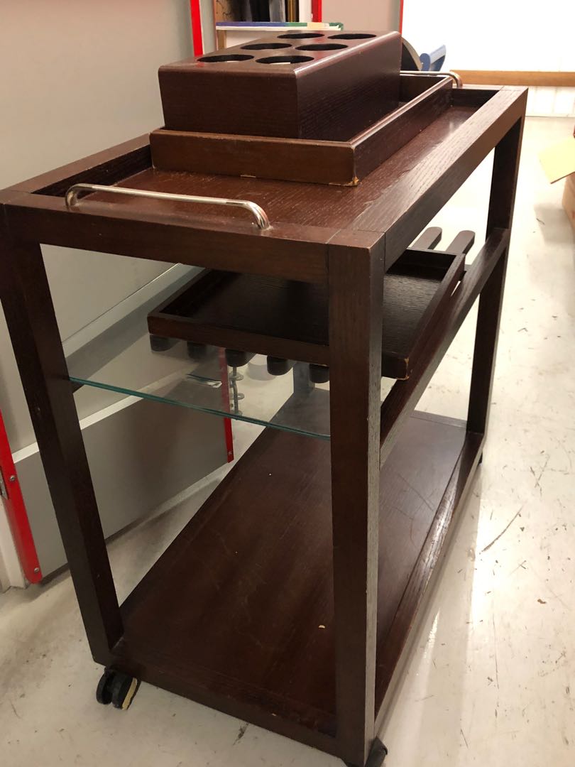 Bar table /tray/trolley, Furniture & Home Living, Furniture, Shelves ...