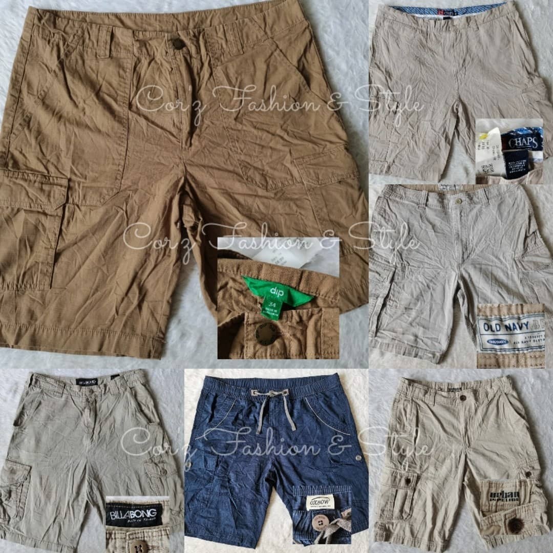 Branded Cargo Shorts for men, Men's Fashion, Bottoms, Shorts on Carousell