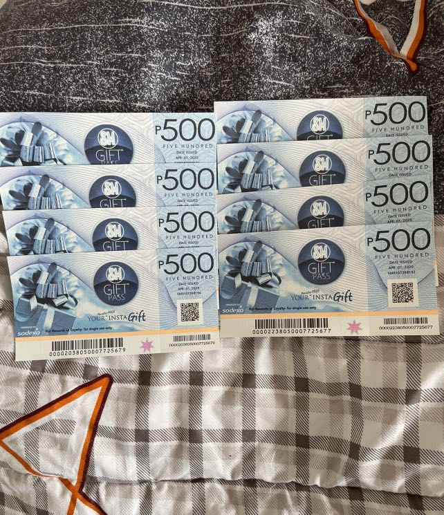 Buying SM GC SM Gift Certificate SM Gift Check Sodexo Gift Check Sodexo ...