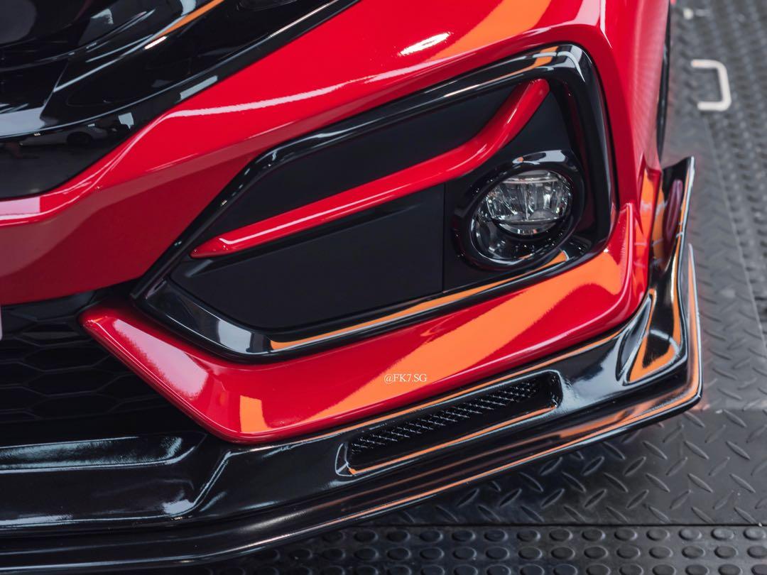 Civic FC si bumper frp front lip, Car Accessories, Accessories on Carousell
