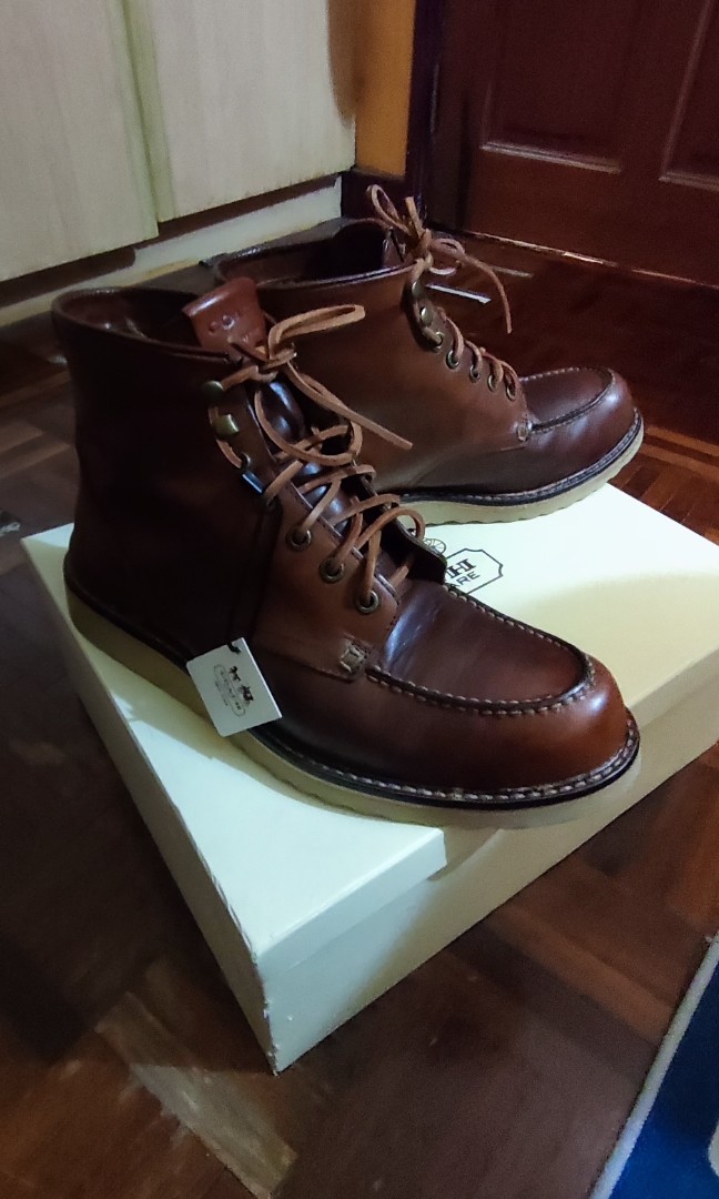 Coach Dominic Vintage Leather, Men's Fashion, Footwear, Boots on Carousell