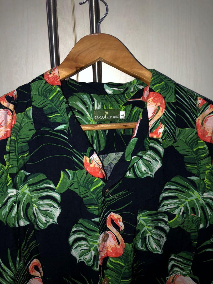 Coco Republic Floral Polo Shirt, Men's Fashion, Tops & Sets, Swim Top ...