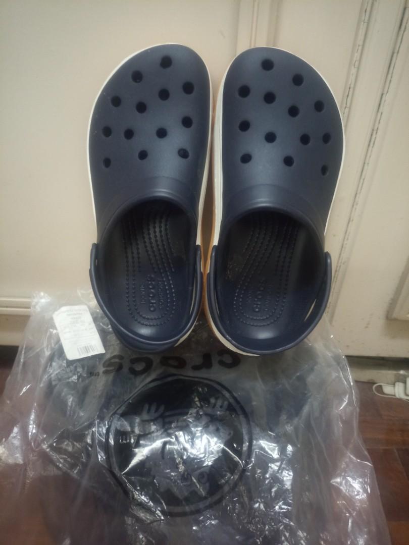 Crocs crocband full force clog for men (navy/white), Men's Fashion, Footwear, Slippers & Slides ...