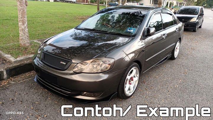 CUSTOM MESH GRILL TOYOTA ALTIS ZZE122 9TH GEN, Auto Accessories on ...