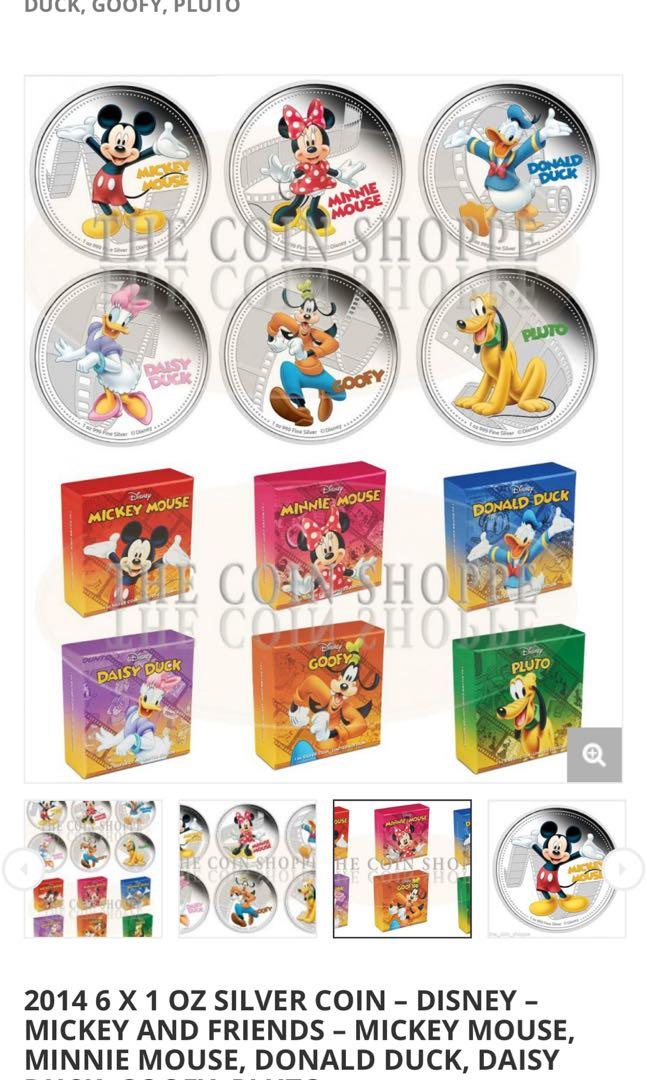 Disney 1 oz silver proof coin limited edition, Hobbies & Toys ...