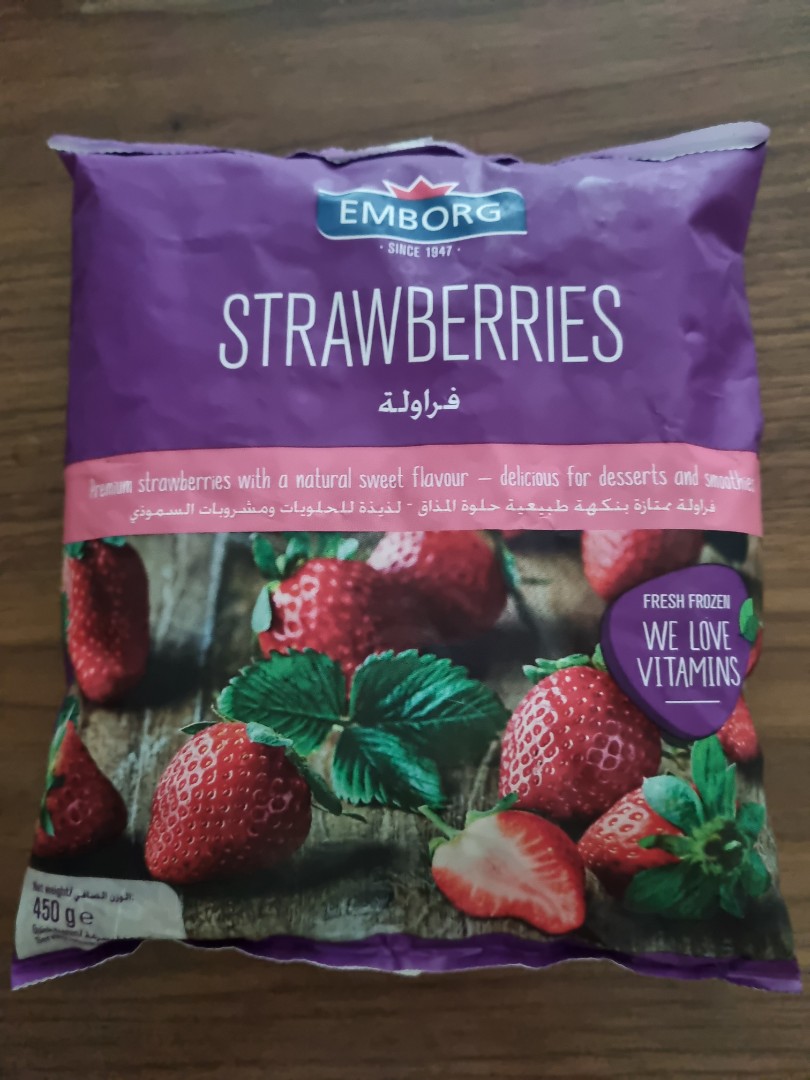 Emborg frozen strawberries, Food & Drinks, Chilled & Frozen Food on Carousell