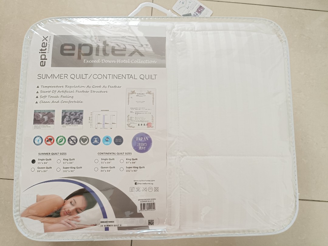 Epitex quilt, Furniture & Home Living, Bedding & Towels on Carousell