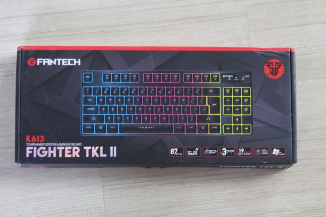 FANTECH K613 FIGHTER TKL II BACKLIT MEMBRANE TOURNAMENT EDITION GAMING KEYBOARD - 87 KEYS ...