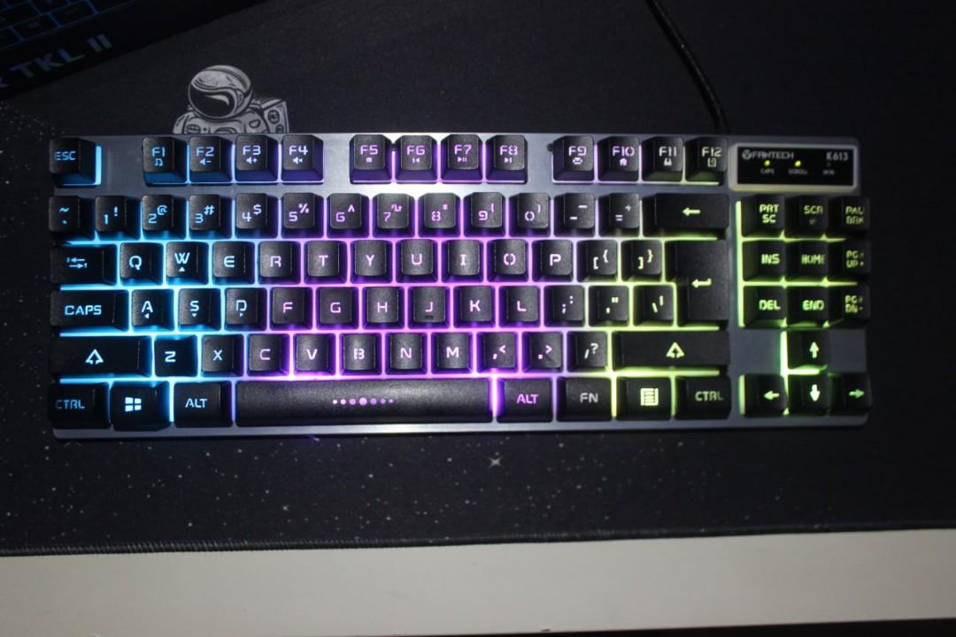 FANTECH K613 FIGHTER TKL II BACKLIT MEMBRANE TOURNAMENT EDITION GAMING KEYBOARD - 87 KEYS ...