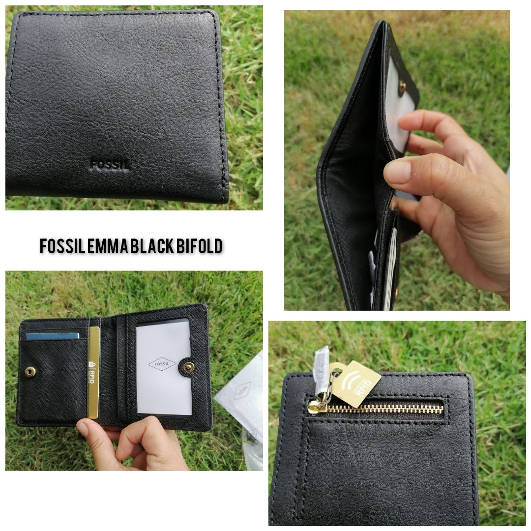 Fossil bifold Emma mini wallet original 100%, Women's Fashion, Bags ...