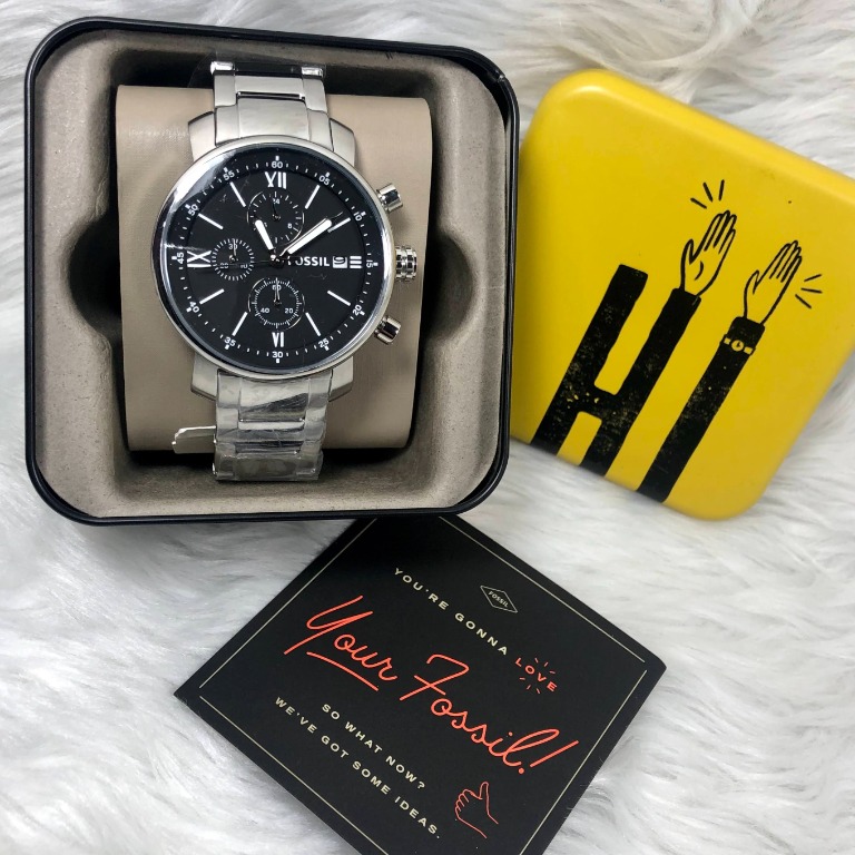 Fossil Rhett Chronograph Stainless Steel Watch, Luxury, Watches on ...