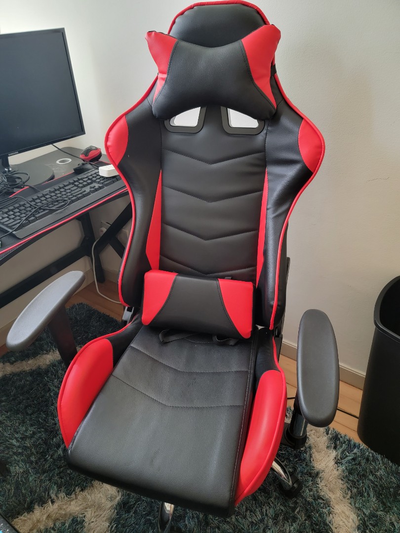 Gaming Chair: red/black, Furniture & Home Living, Furniture, Chairs on ...