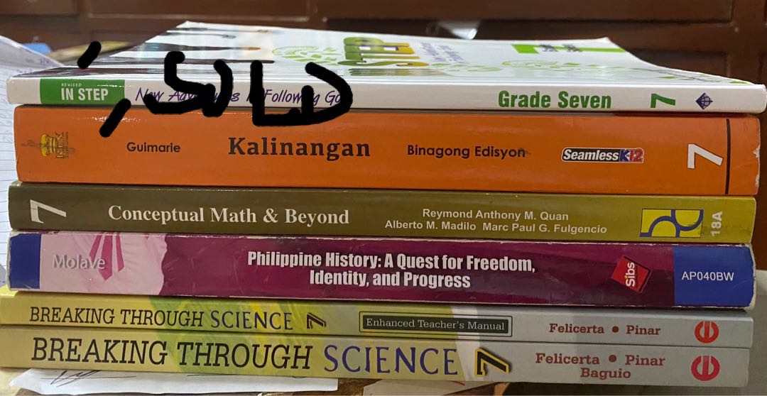 Available and repriced ! Grade 7 math and history books homeschool ...