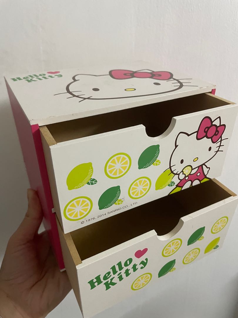 Hello Kitty Mini Table Drawer, Furniture & Home Living, Furniture ...