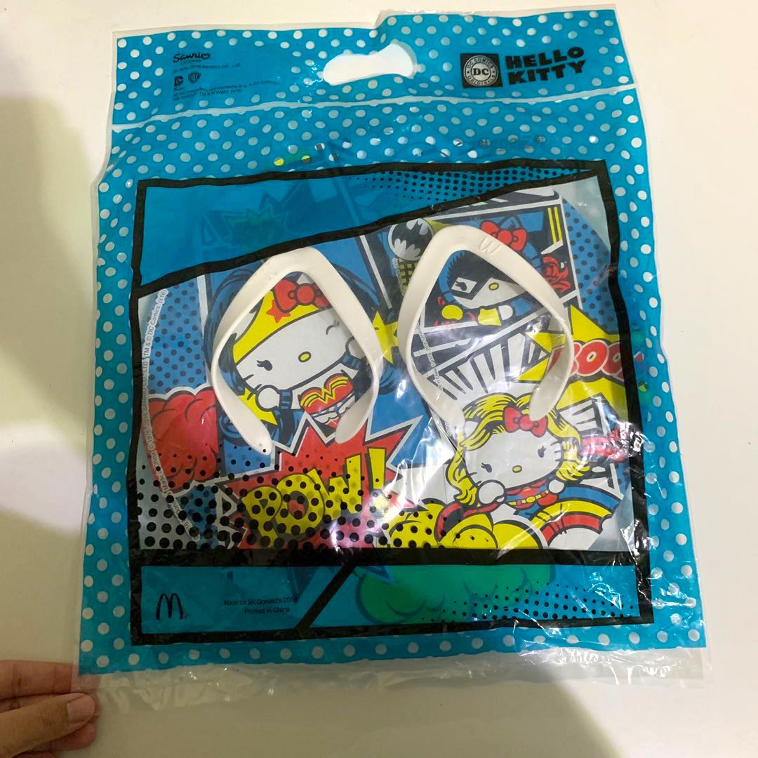 Hello Kitty X DC Comics Limited Edition Flip Flops (McDonalds 2016 ...