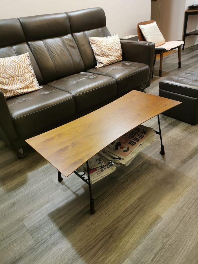 Solid wood Muji style coffee table, Furniture & Home Living, Furniture ...