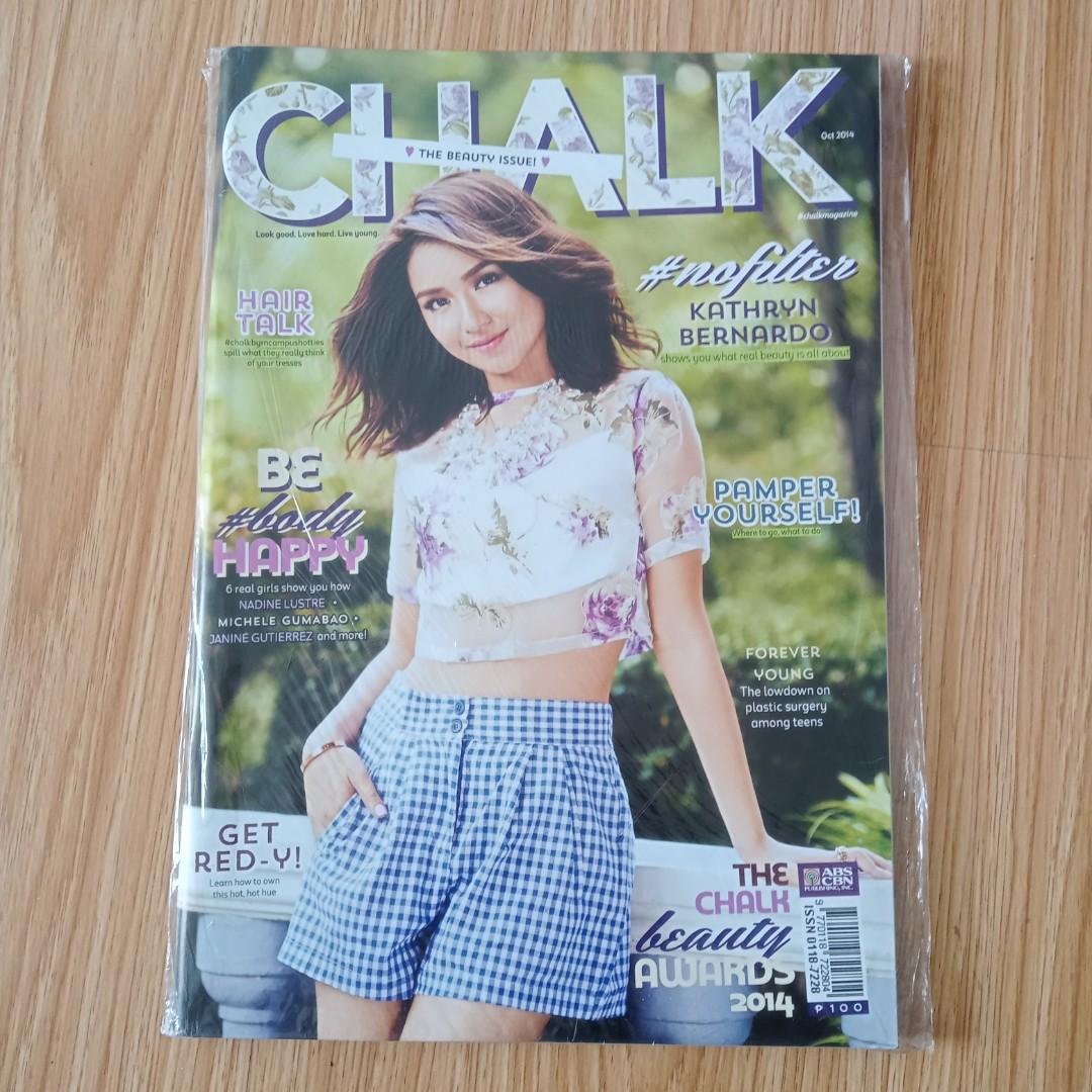 Kathryn Bernardo - Chalk Magazine - October 2014, Hobbies & Toys, Books ...
