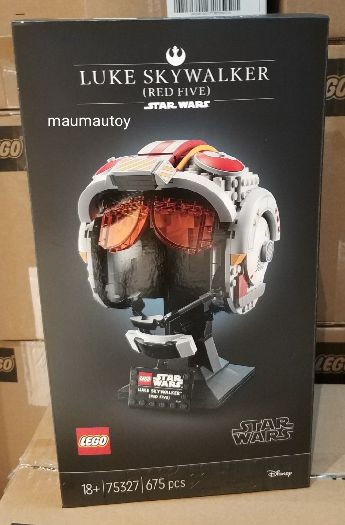 Lego 75327 Star Wars Luke Skywalker (Red Five) Helmet, 興趣及遊戲, 玩具 & 遊戲類 ...