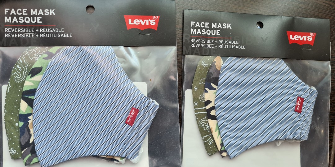 Levi's masks - reusable, reversible, Health & Nutrition, Face Masks ...