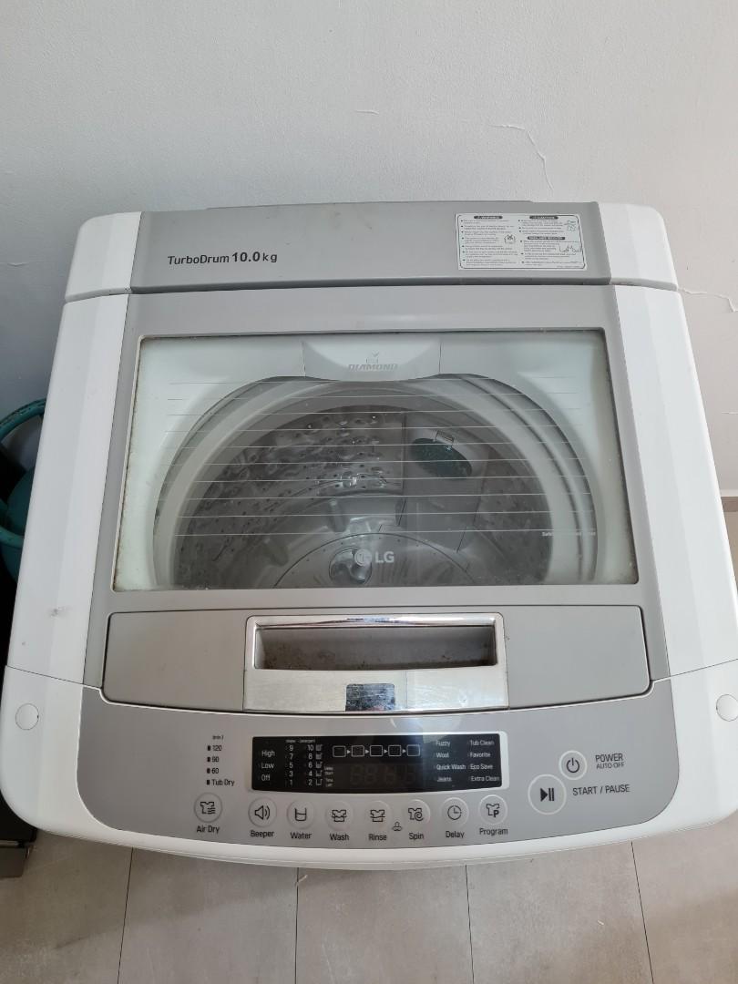 LG 10kg Turbo Drum Washing Machine, TV & Home Appliances, Washing ...