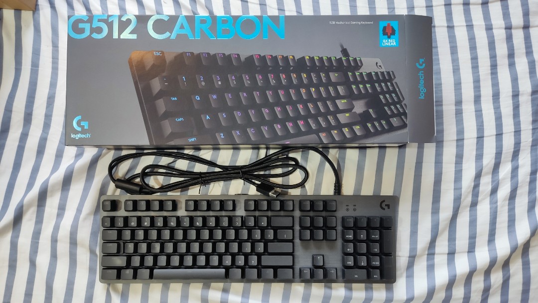 Logitech G512 Carbon GX Red Linear Keyboard, Computers & Tech, Parts ...
